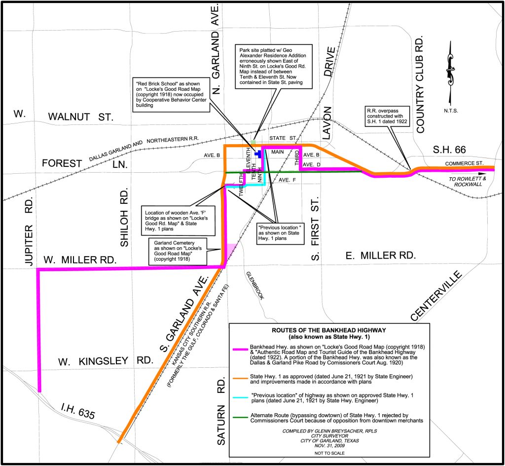 Bankhead Highway Routes – The Garland Landmark Society, Inc.